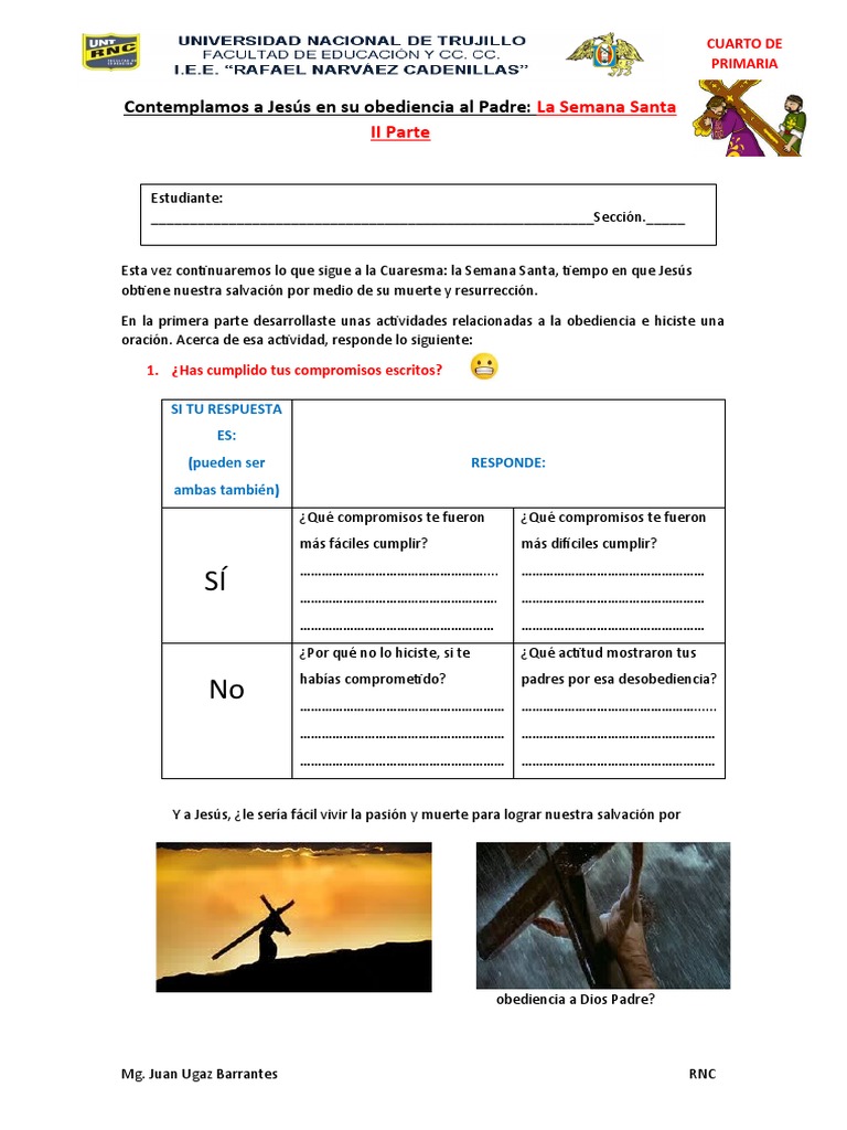 4º Reflexión de La Salvación II. Semana Santa | PDF | Pascua de ...