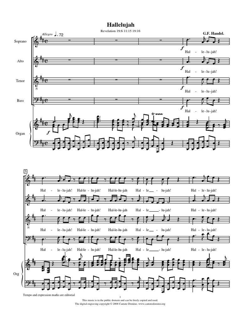 Hallelujah - Handel PDF | PDF