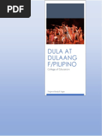 Module Dulaang Filipino | PDF