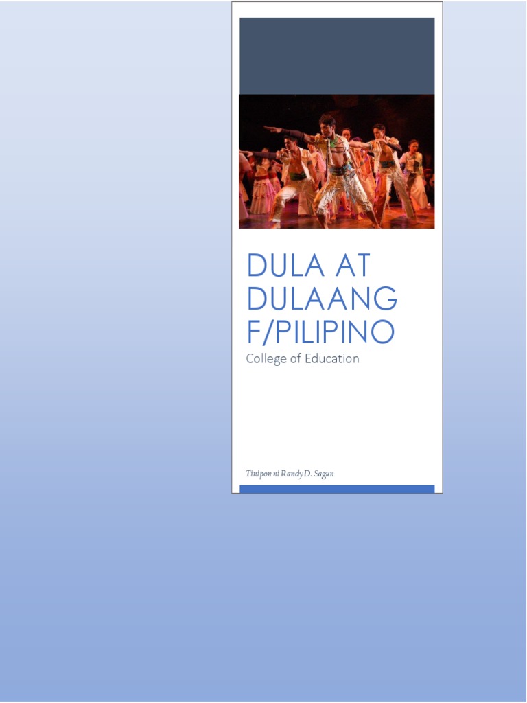 Modyul Sa Dula at Dulaang Filipino PDF | PDF