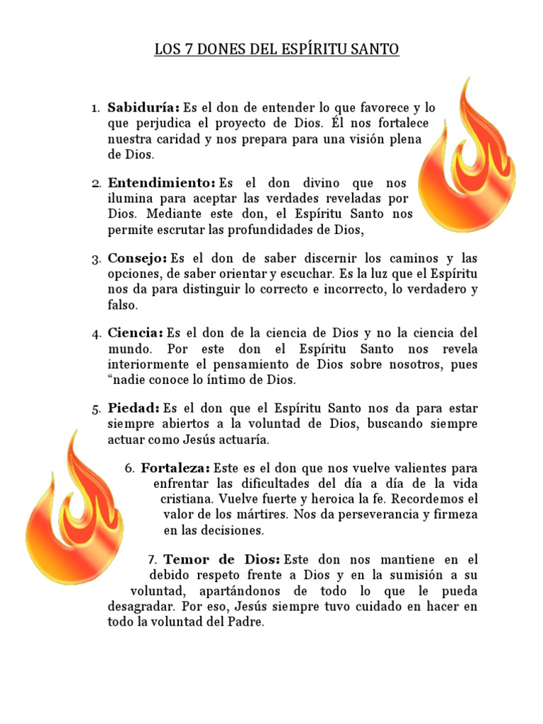 Dones Del Espiritu | PDF | Relaciones personales, crianza y desarrollo ...