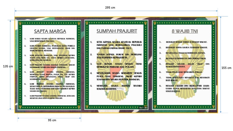 Banner Sapta Marga - Sumpah Prajurit - 8 Wajib TNI | PDF