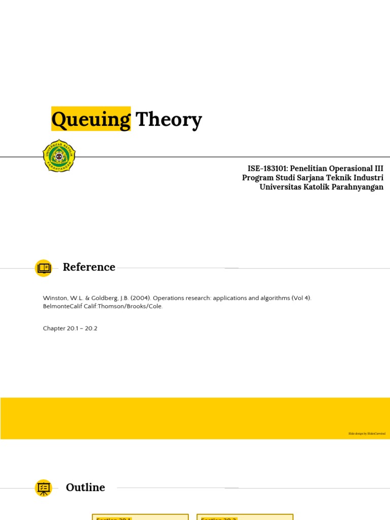 Week 8 - Queuing Theory PDF | Download Free PDF | Poisson Distribution | Teaching Mathematics