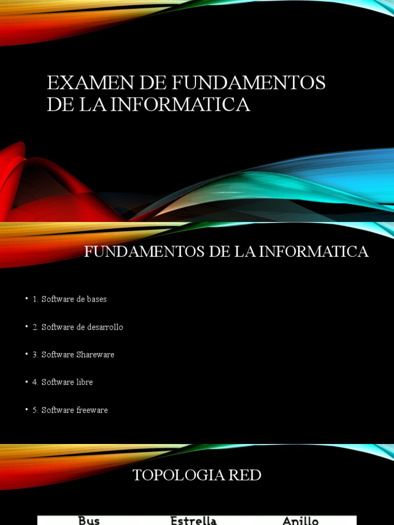 Examen de Fundamentos de La Informatica | PDF | Informática