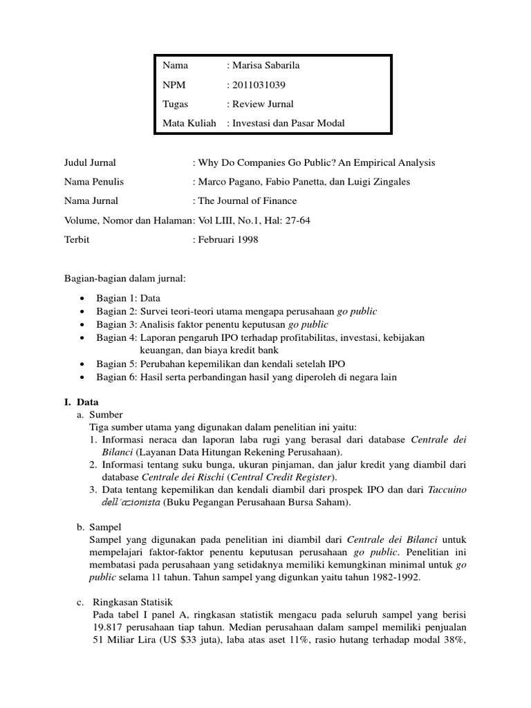 Contoh Review Jurnal Penelitian | PDF
