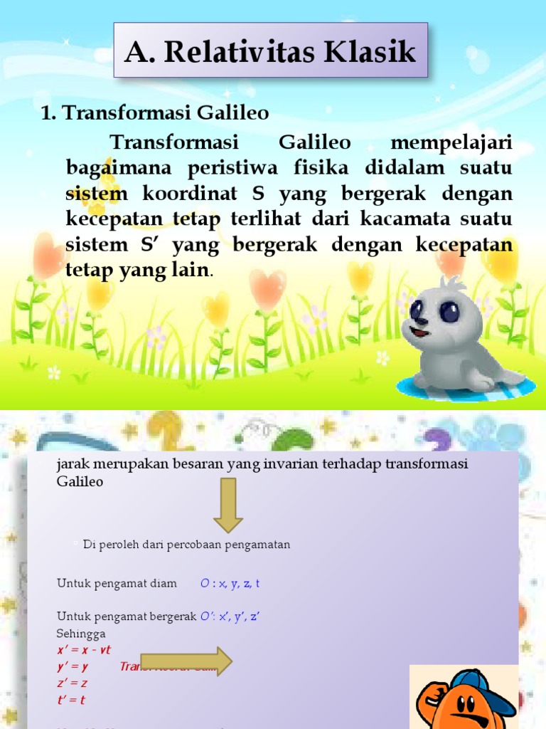 Teori Relativitas Khusus - SMA Fisika XII (WWW - Defantri.com) | PDF