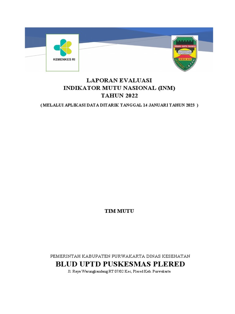 Plered LAPORAN - EVALUASI - INM - 2022 | PDF