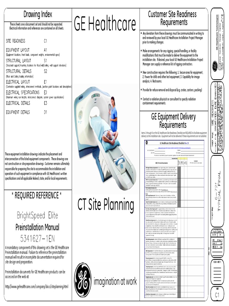 GEHC Site Planning Final Drawing - BrightSpeed Elite 1700 Table - PDF ...