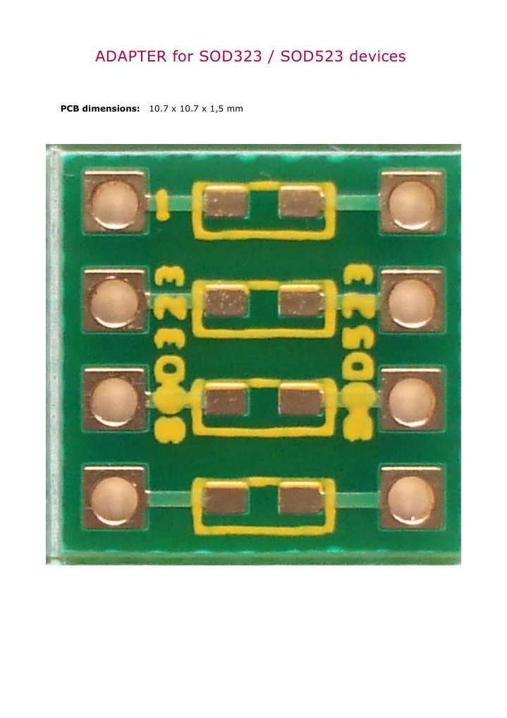 SOD323 or SOD523 Adapter