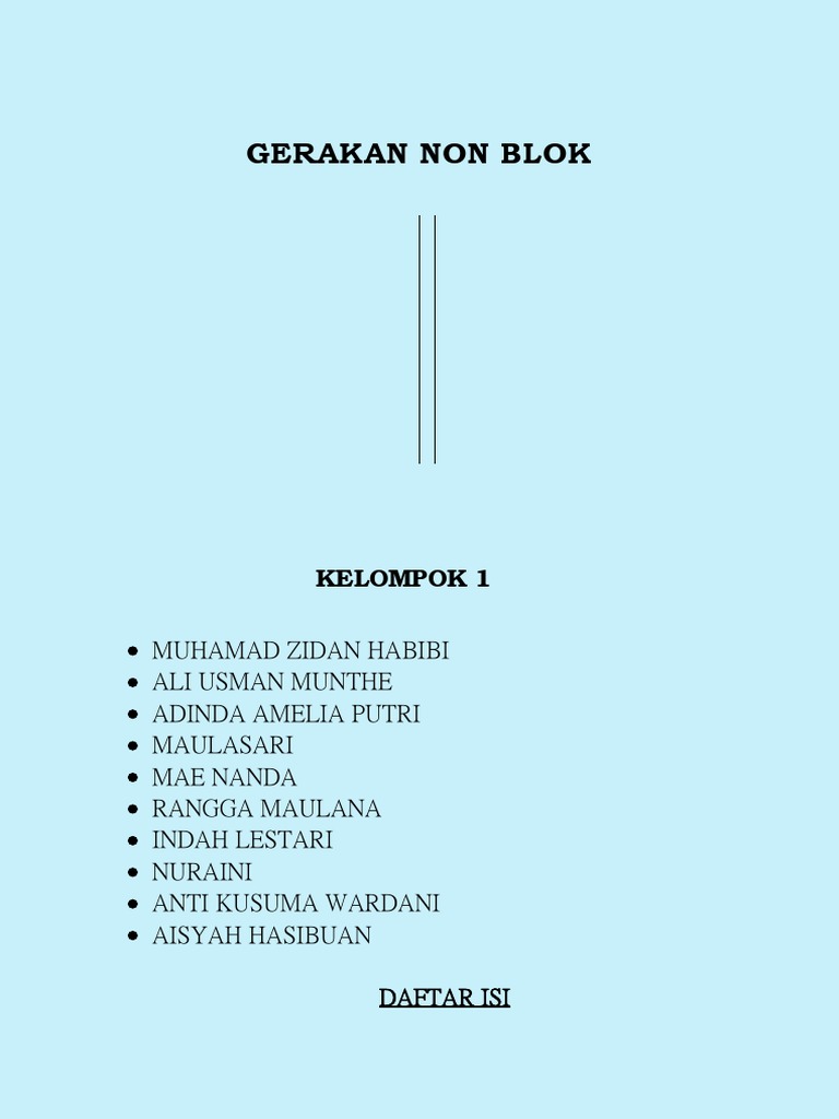 Gerakan Non Blok | PDF