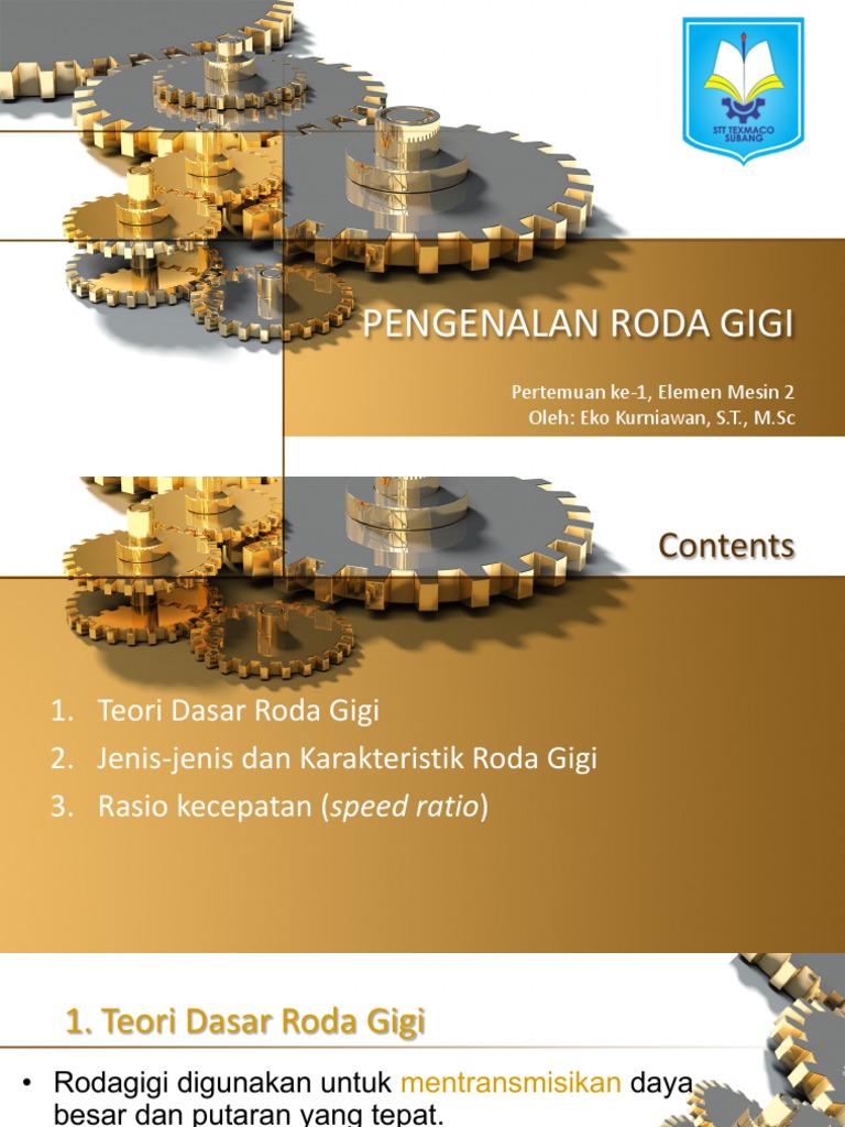 Pengenalan Roda Gigi dalam Elemen Mesin 2 | PDF