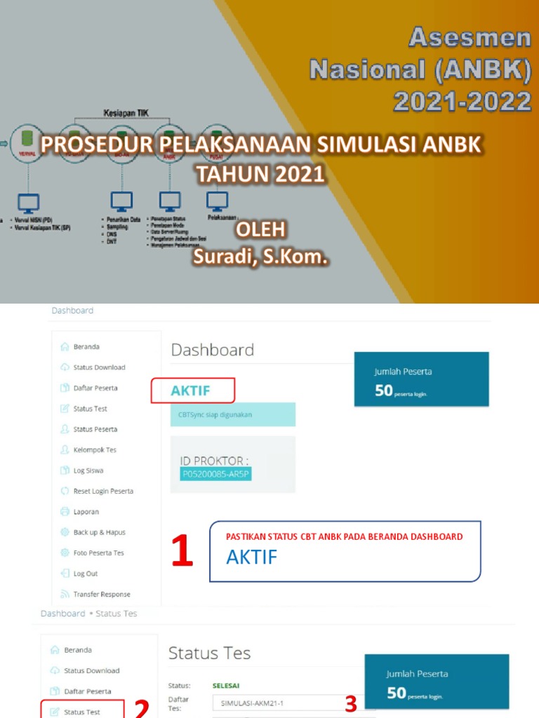 Panduan Proktor Pelaksanaan Anbk | PDF