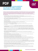 Classroom Accommodations For Students With Learning Difficulties and ...