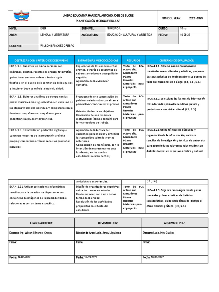 Plan Eca | PDF | Escultura | Pinturas