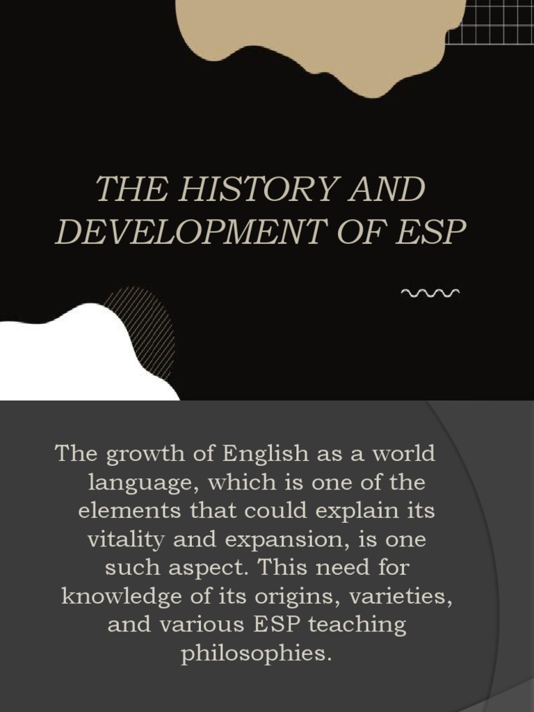 The History of Esp | PDF | Language Education | Linguistics