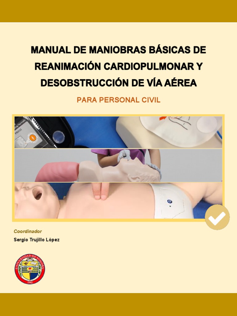 Manual RCP, Dae y Desobstruccion para Civil | PDF | Reanimación cardiopulmonar | Paro cardíaco