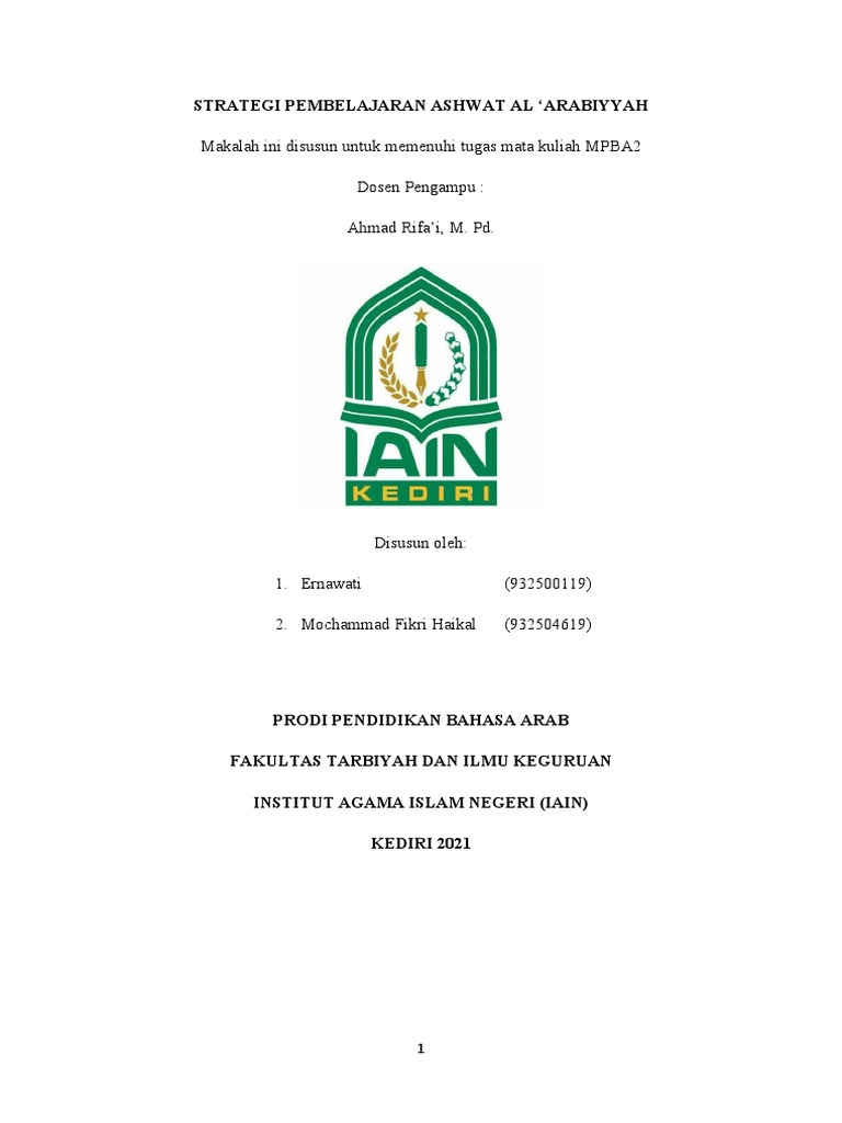 Strategi Pembelajaran Ashwat | PDF | Karier & Perkembangan | Seni ...