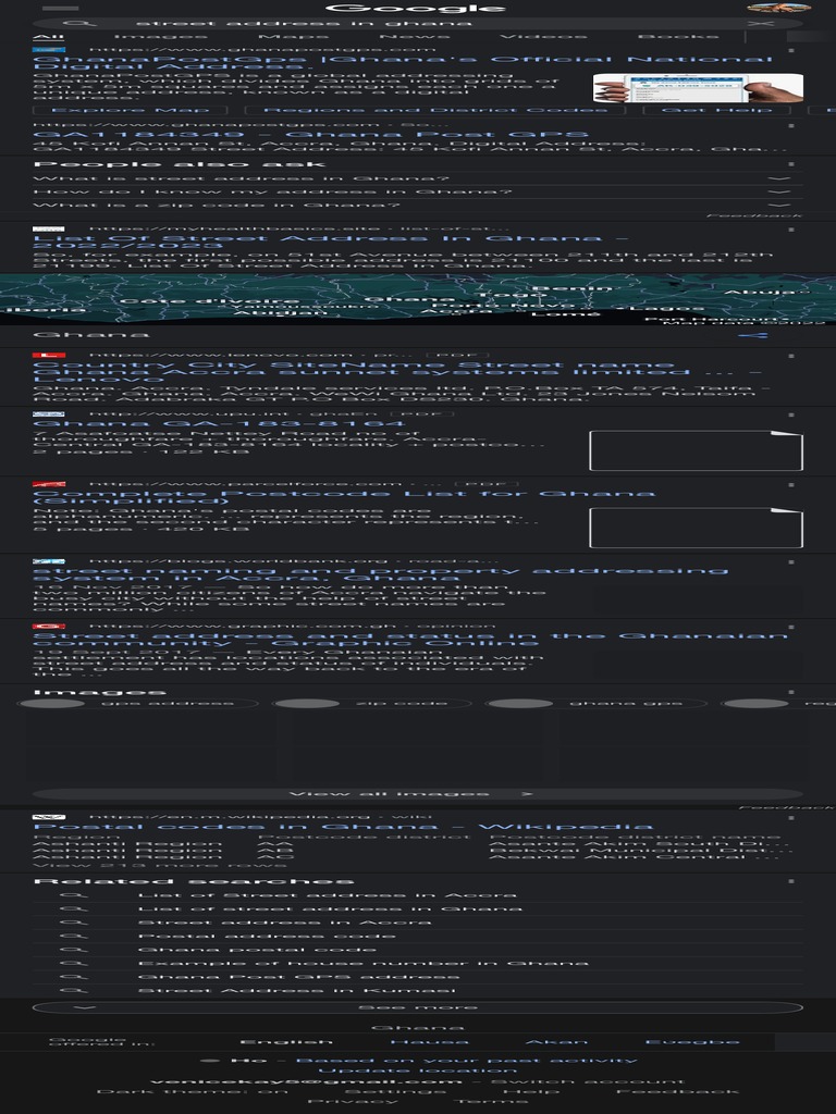 Street Address in Ghana - Google Search PDF | PDF | Ghana | Service Industries