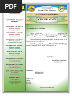 Barangay Tanods Id | PDF