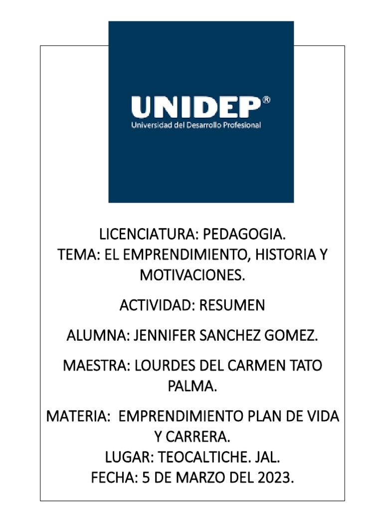 Resumen. Emp | Descargar gratis PDF | Iniciativa empresarial