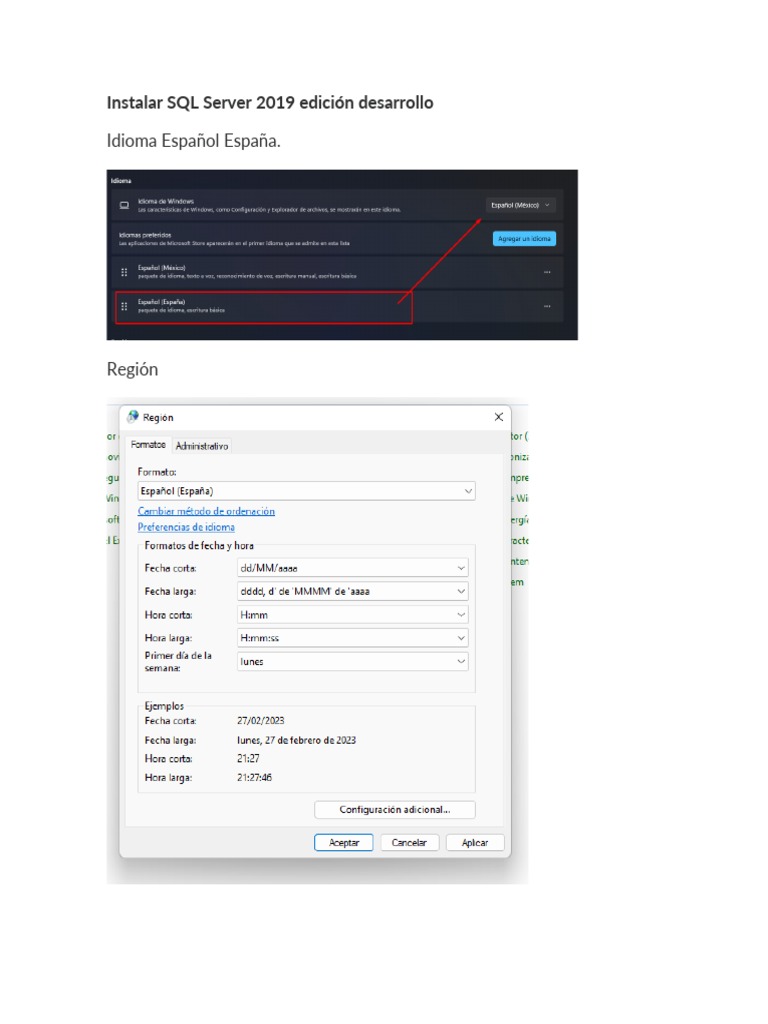 Instalar SQL Server 2019 Edición Desarrollo PDF | PDF | Servidor SQL de ...