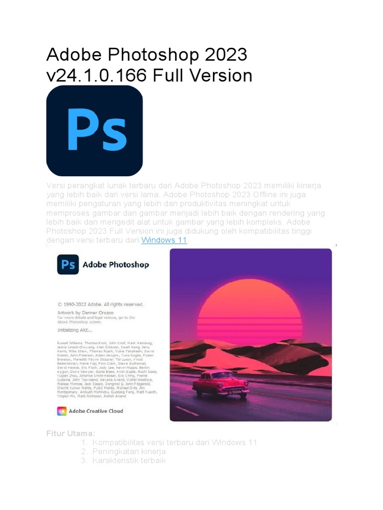 Download Adobe Photoshop 2023 Full Version | PDF