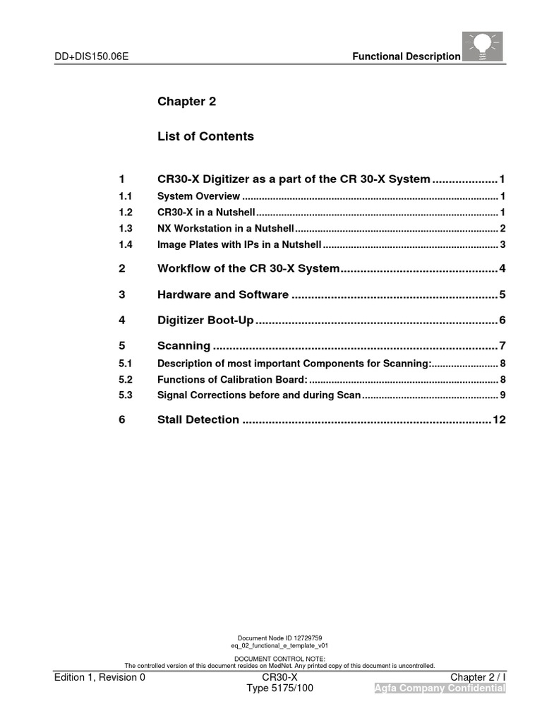 CR 30-X - Chapter 02 - Functional Description 1.0 PDF | PDF | Electric Motor | Image Scanner