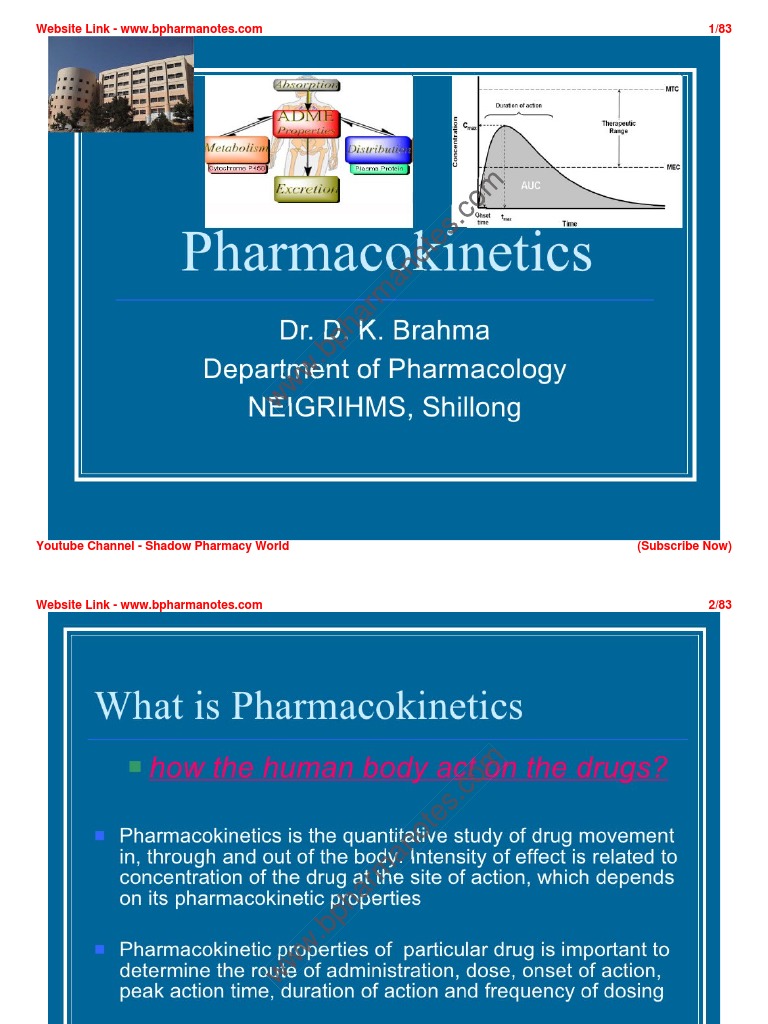 Pharmacokinetics PDF | PDF | You Tube
