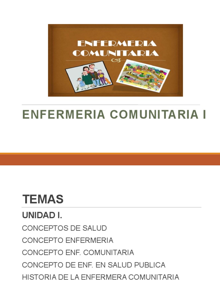 Enfermería Comunitaria Fundamentos Pdf Saneamiento Enfermería