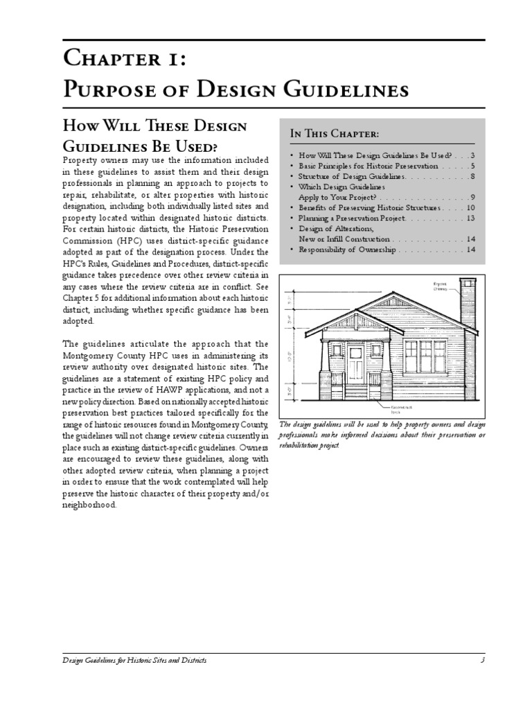 Purpose of Design Guidelines | PDF | Historic Preservation | Window