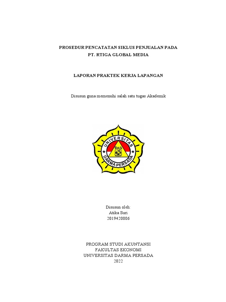 CONTOH Laporan PKL | PDF