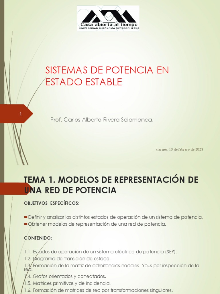 SEP Estado Estable 1 | PDF | Matriz (Matemáticas) | Impedancia eléctrica