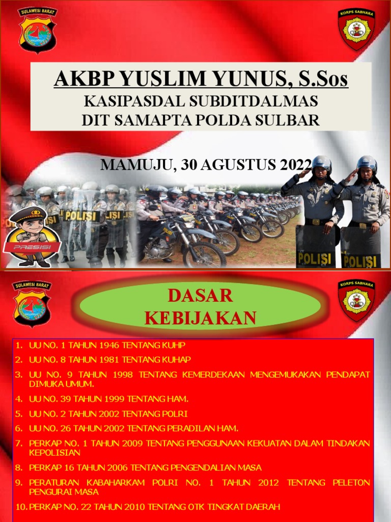 Paparan Dalmas Polri | PDF