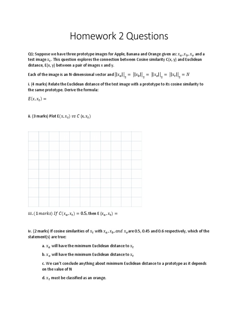 Homework 2 Questions | PDF | Matrix (Mathematics) | Ordinary Least Squares