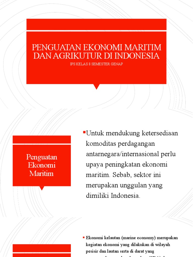 Penguatan Ekonomi Maritim Dan Agrikutur Di Indonesia | PDF