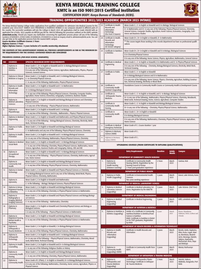 KMTC-march 2023 ADVERTISEMENT | Download Free PDF | Physical Therapy | Medical Imaging