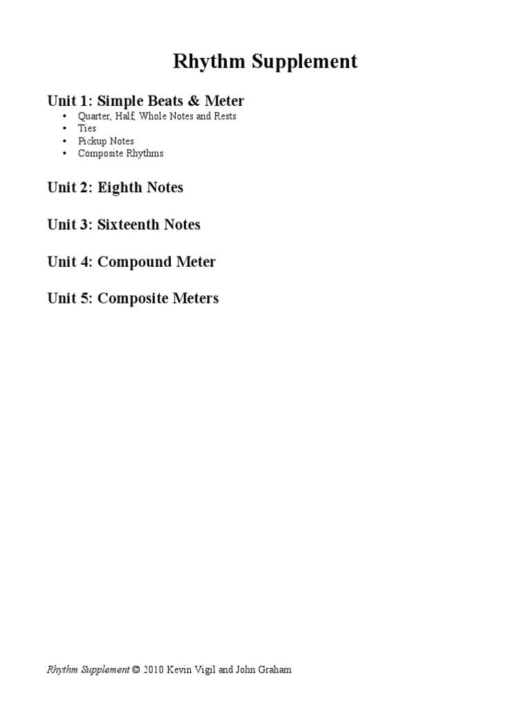 Revisedrhythm | PDF | Rhythm | Rhythm And Meter