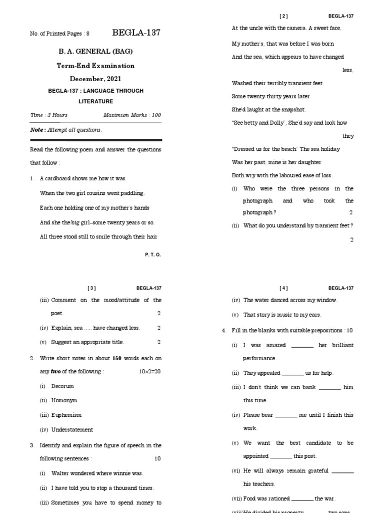 Begla 137 | PDF | Language Families | Linguistics