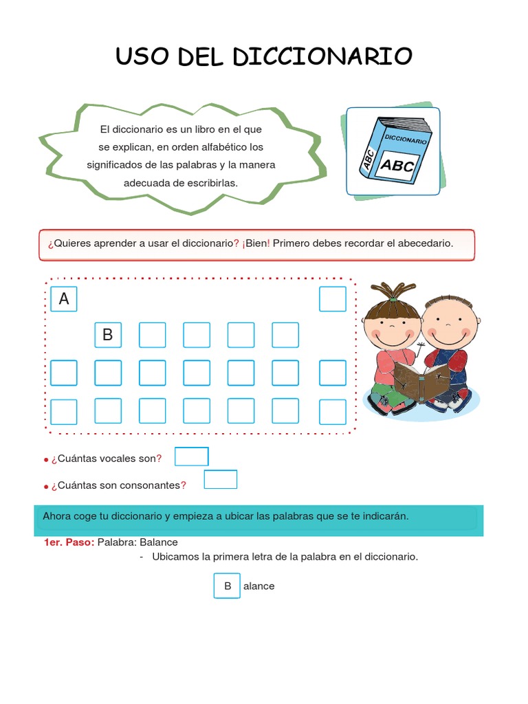 Guía Básica para Usar el Diccionario | PDF | Estudios de idiomas ...