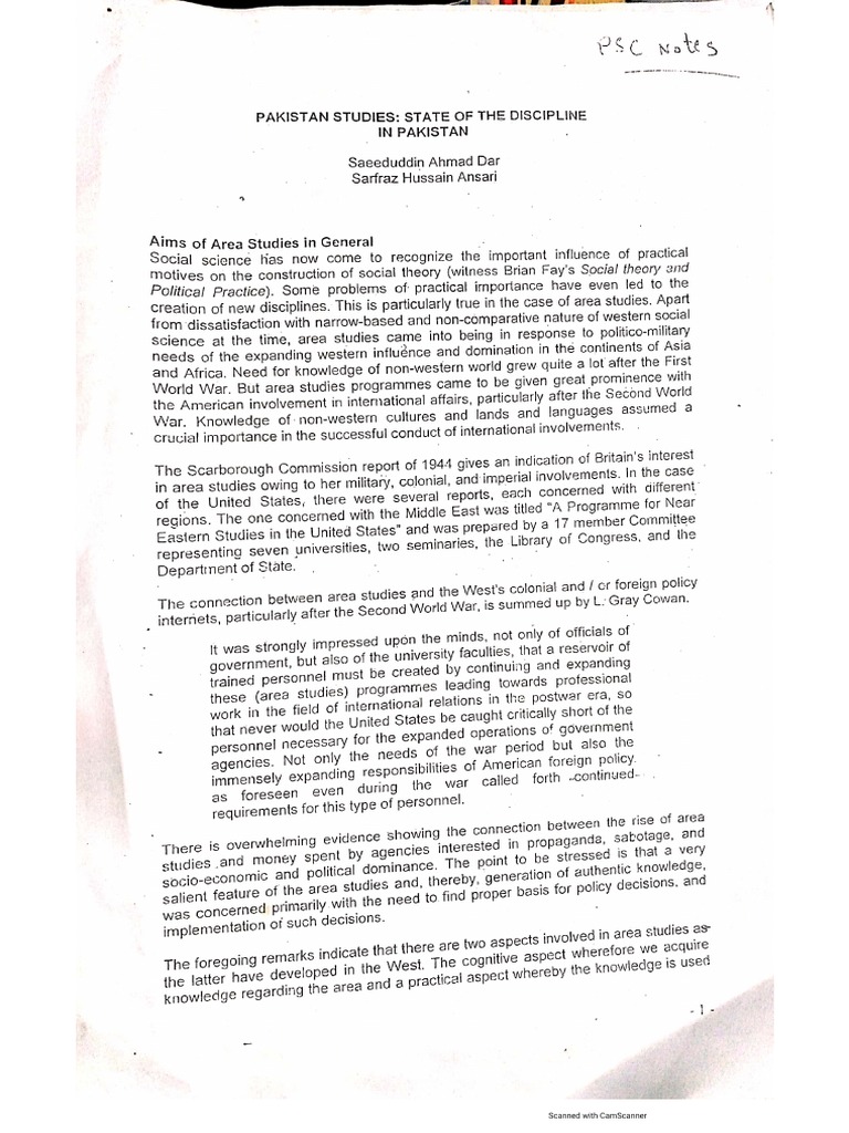 Pak Study | PDF