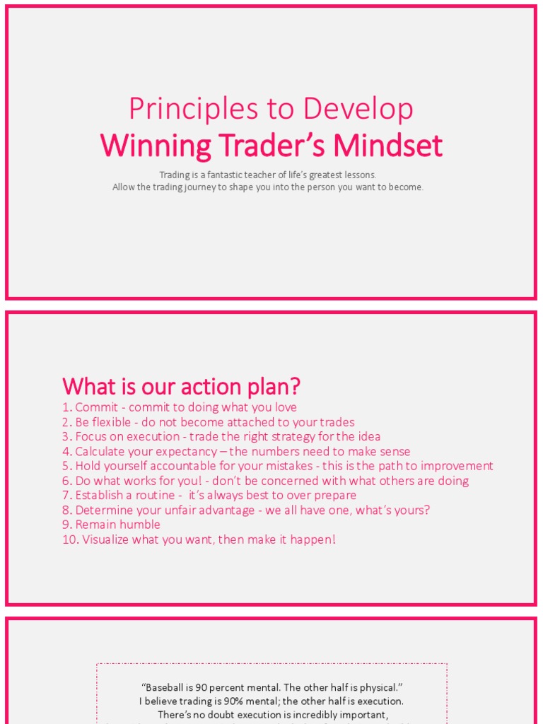 4 Trader's Mindset | PDF | Luck | Risk