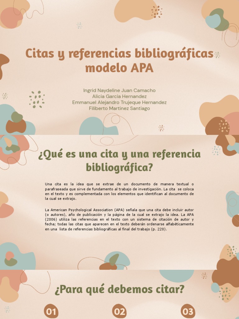 Citas y Referencias Bibliográficas Modelo APA PDF | PDF | Citación | Comunicación escrita