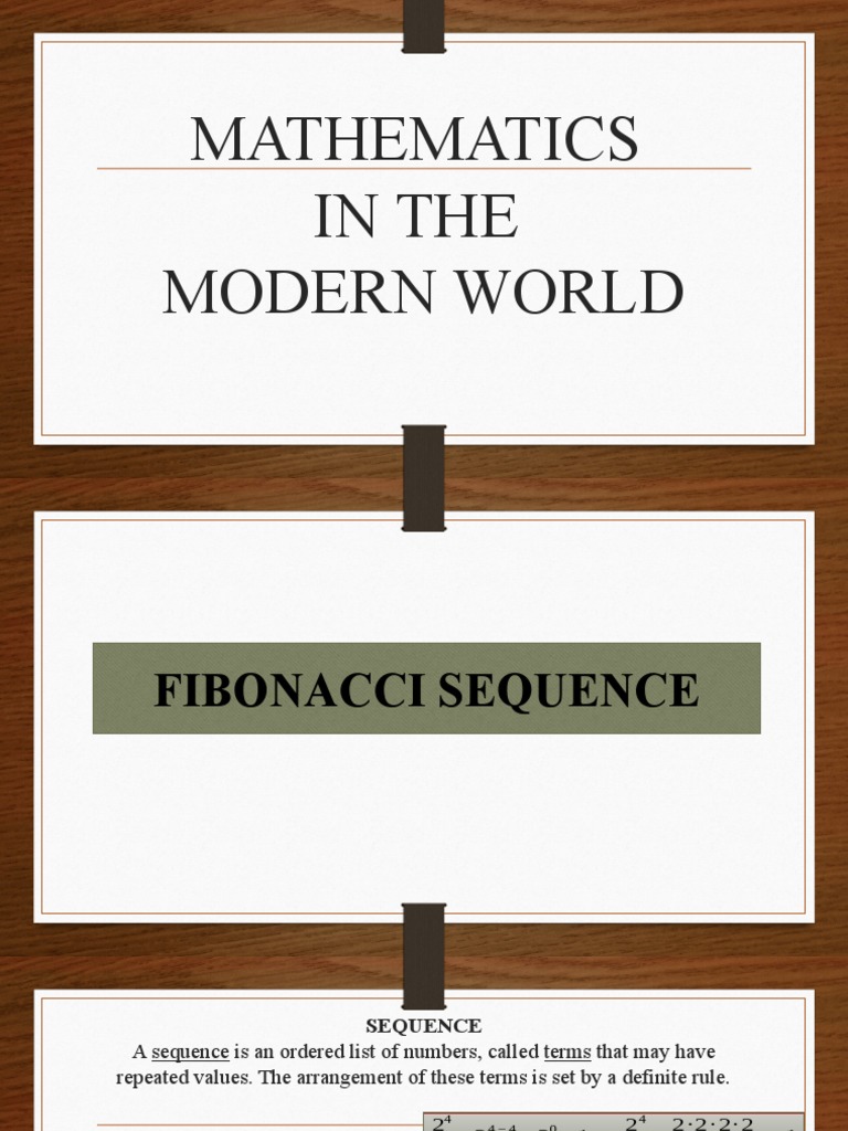 Week 2 Lesson in Math in Modern World | PDF | Mathematics | Metre (Poetry)