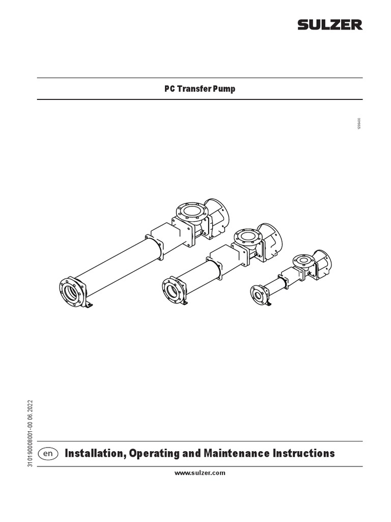 PC Transfer Pump Installation Guide | PDF | Pump | Valve