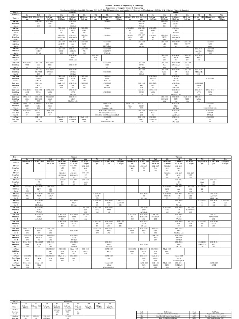 Class-Routine 2 | PDF | Science