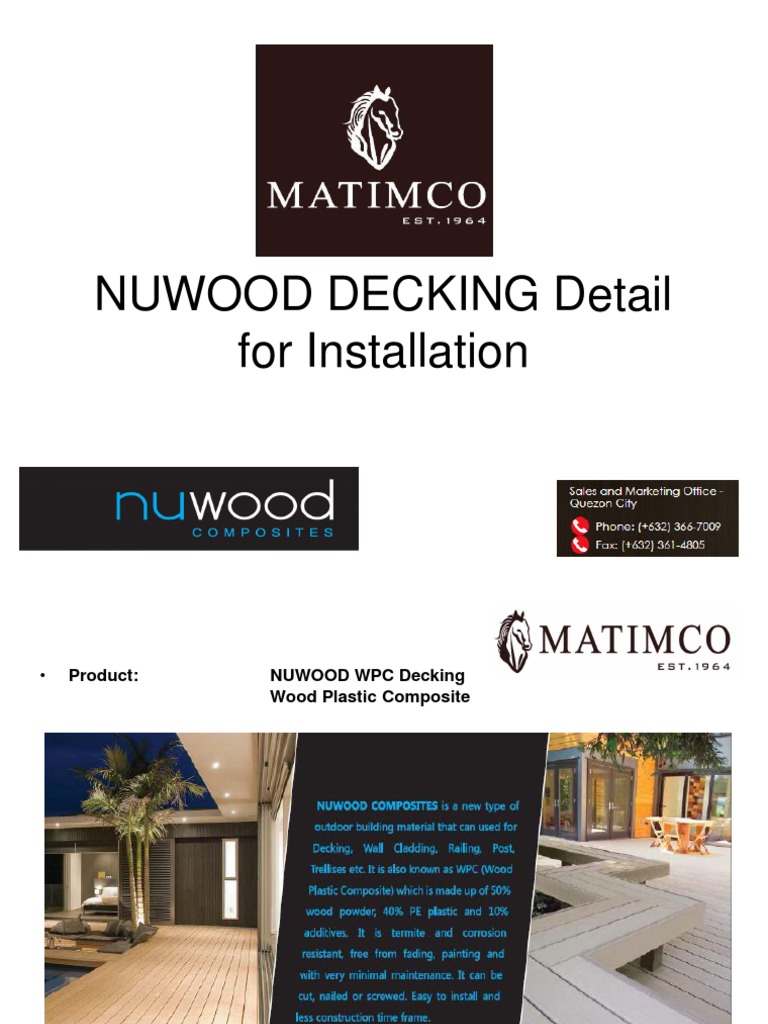 NUWOOD Decking Installation Guide | PDF