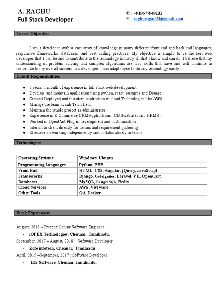 Raghunath Python SAA PDF | PDF | Postgre Sql | Mobile App