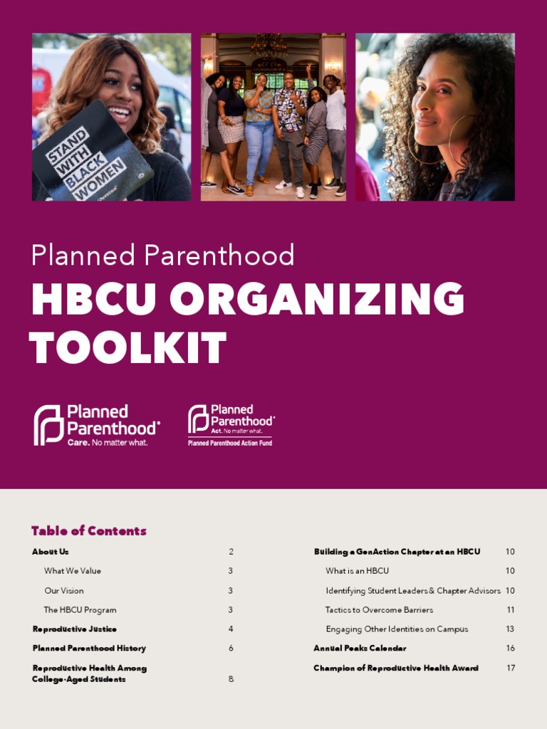 Planned Parenthood HBCU Organizing Toolkit d07 | PDF | Intersectionality | Planned Parenthood
