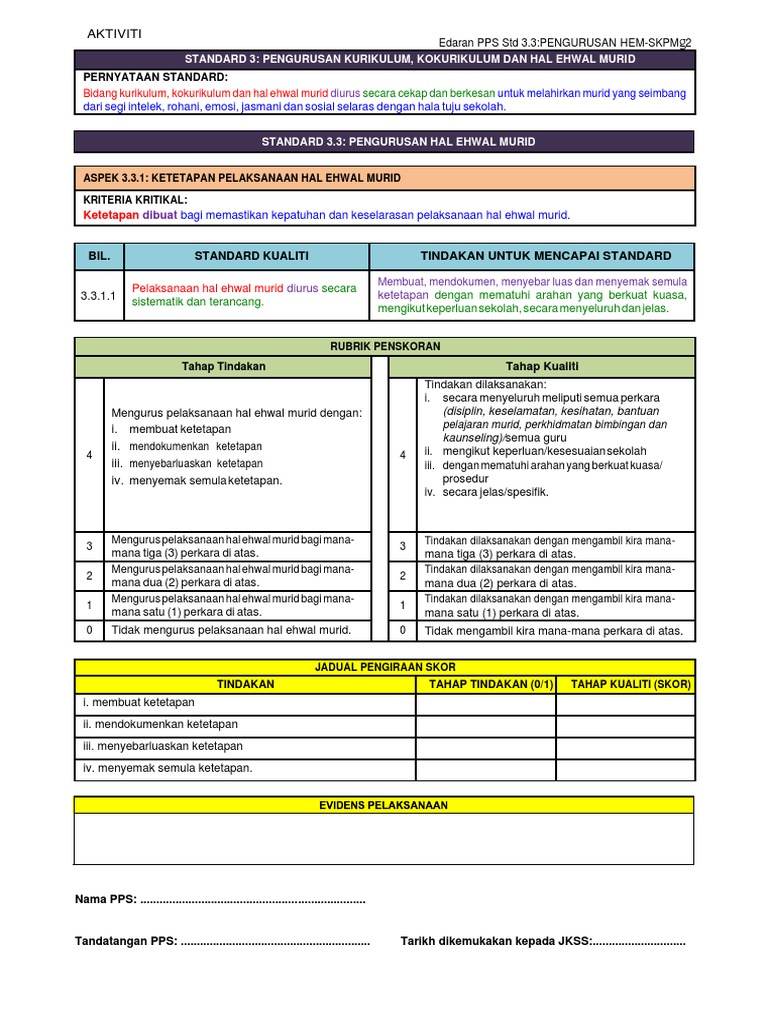SKPMg2 Standard 3.3.1 HEM | PDF