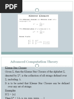 Lecture 3 Kleen's Star and Plus Oprator | PDF | String (Computer Science) | Metalogic